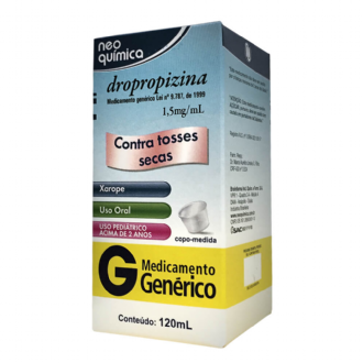 DROPROPIZINA 1,5MG/ML XAROPE INFANTIL 120ML | Drogão Super