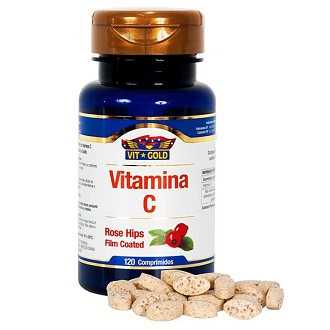 VITAMINA C VIT GOLD 45 MG 120 CÁPSULAS | Drogão Super