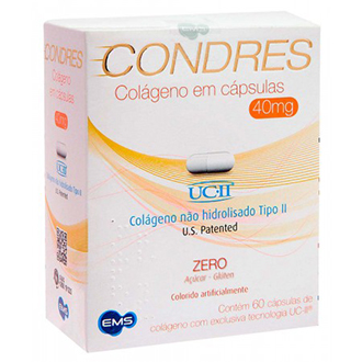CONDRES COLÁGENO 40MG 60 CÁPSULAS | Drogão Super