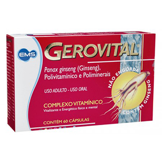 GEROVITAL 60 CÁPSULAS GELATINOSAS | Drogão Super