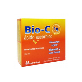 BIO C 1G EFERVESCENTE 30 COMPRIMIDOS | Drogão Super