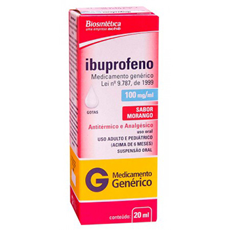 IBUPROFENO 100MG 20ML | Drogão Super