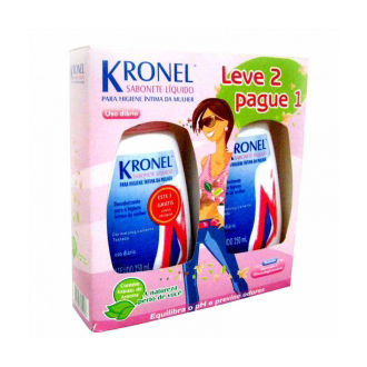 KRONEL SABONETE ÍNTIMO 250 + 250ML | Drogão Super