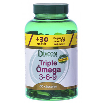 DIVCOM ÔMEGA 3-6-9 60 CÁPSULAS | Drogão Super