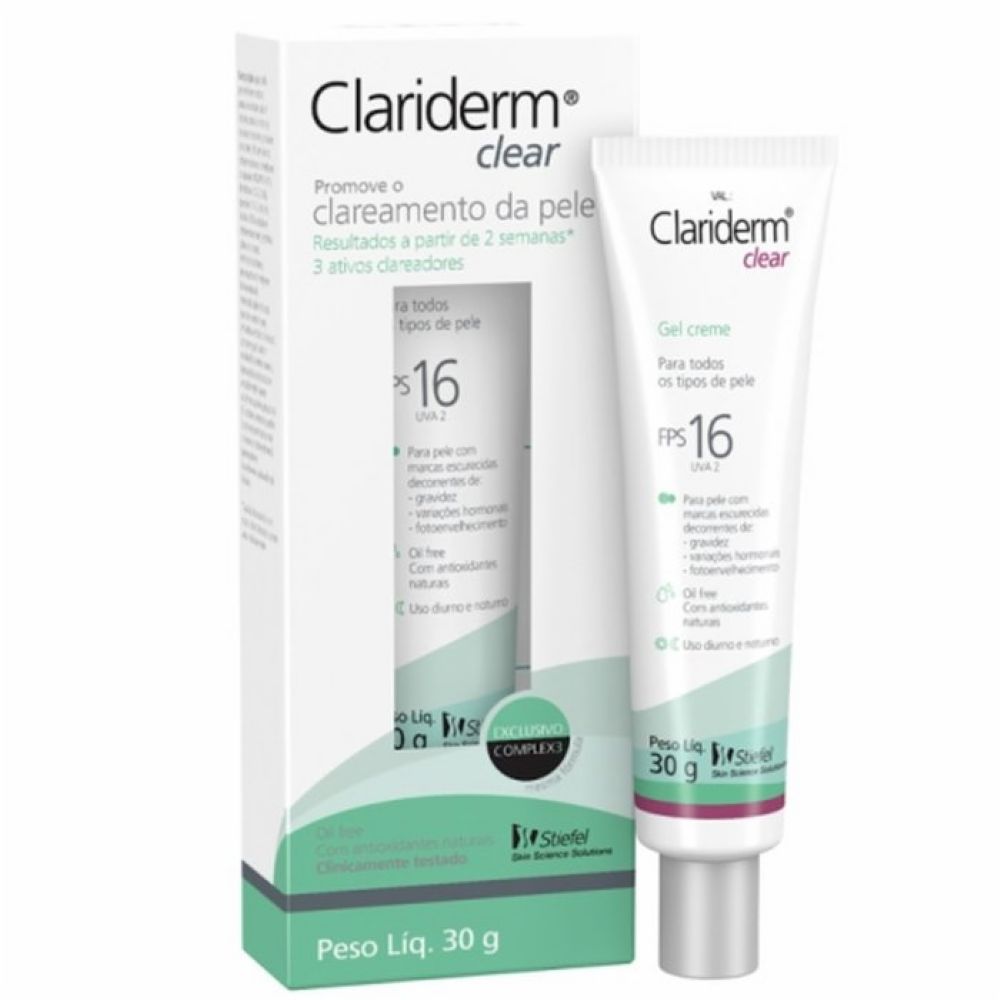 CLARIDERM CLEAR FPS 18 SERUM GEL 30G | Drogão Super