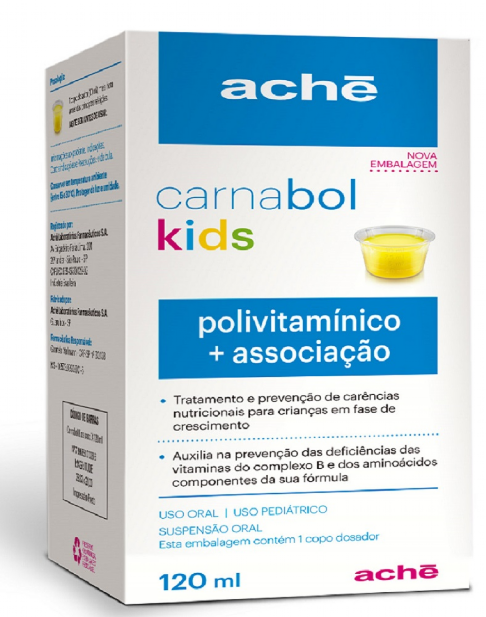CARNABOL KIDS 120ML SUSPENSÃO | Drogão Super