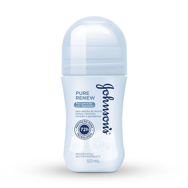 DESODORANTE ANTITRANSPIRANTE JOHNSON’S PURE RENEW ROLL-ON 50ML | Drogão ...