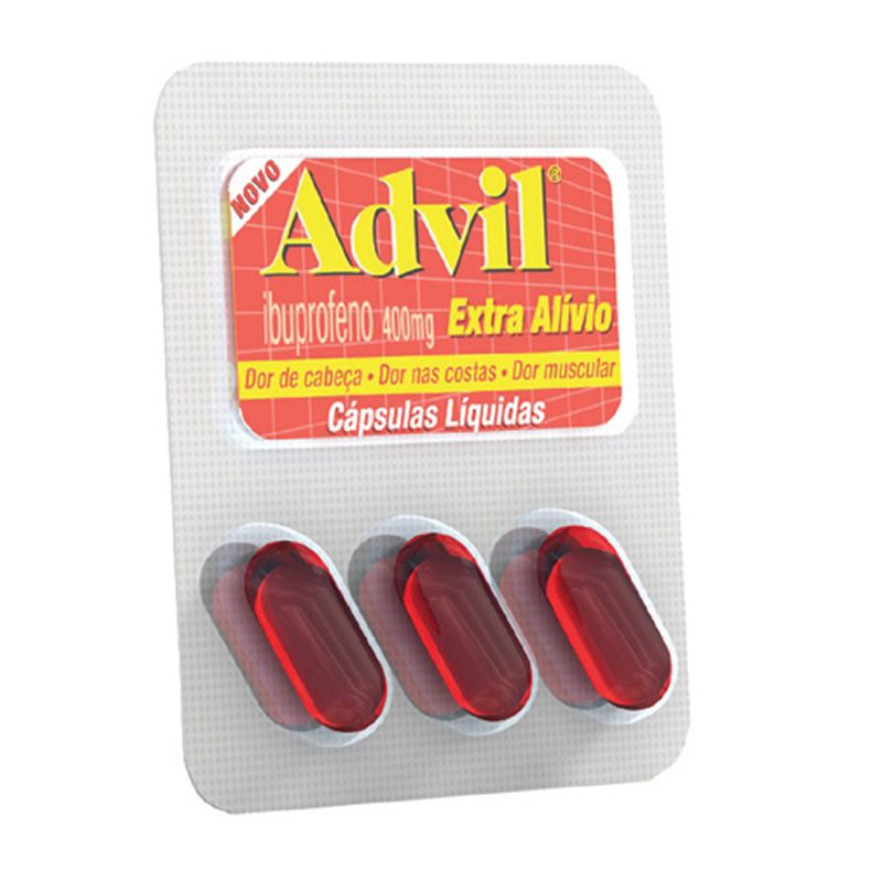 ADVIL 400MG 3 CÁPSULAS | Drogão Super