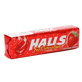 HALLS FRUIT SENSATIONS MORANGO LYPTUS | Drogão Super