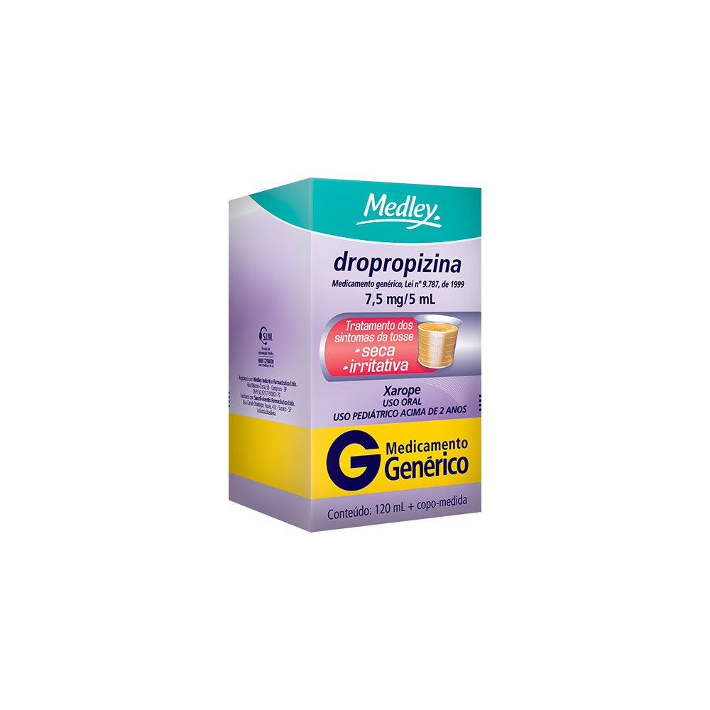 DROPROPIZINA 1,5MG PEDIÁTRICO 120ML XAROPE | Drogão Super