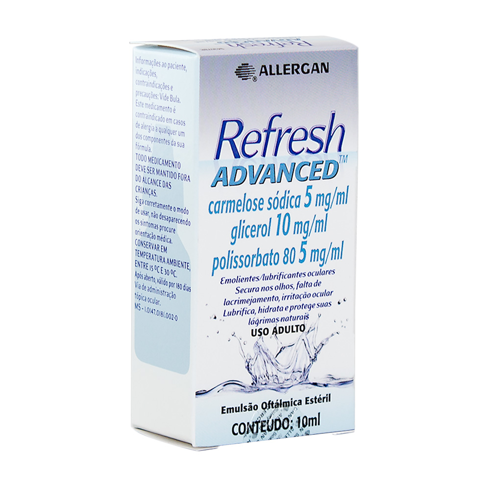 REFRESH ADVANCED SOLUÇÃO OFTÁLMICA LUBRIFICANTE 10ML SOLUÇÃO OFTÁLMICA ...