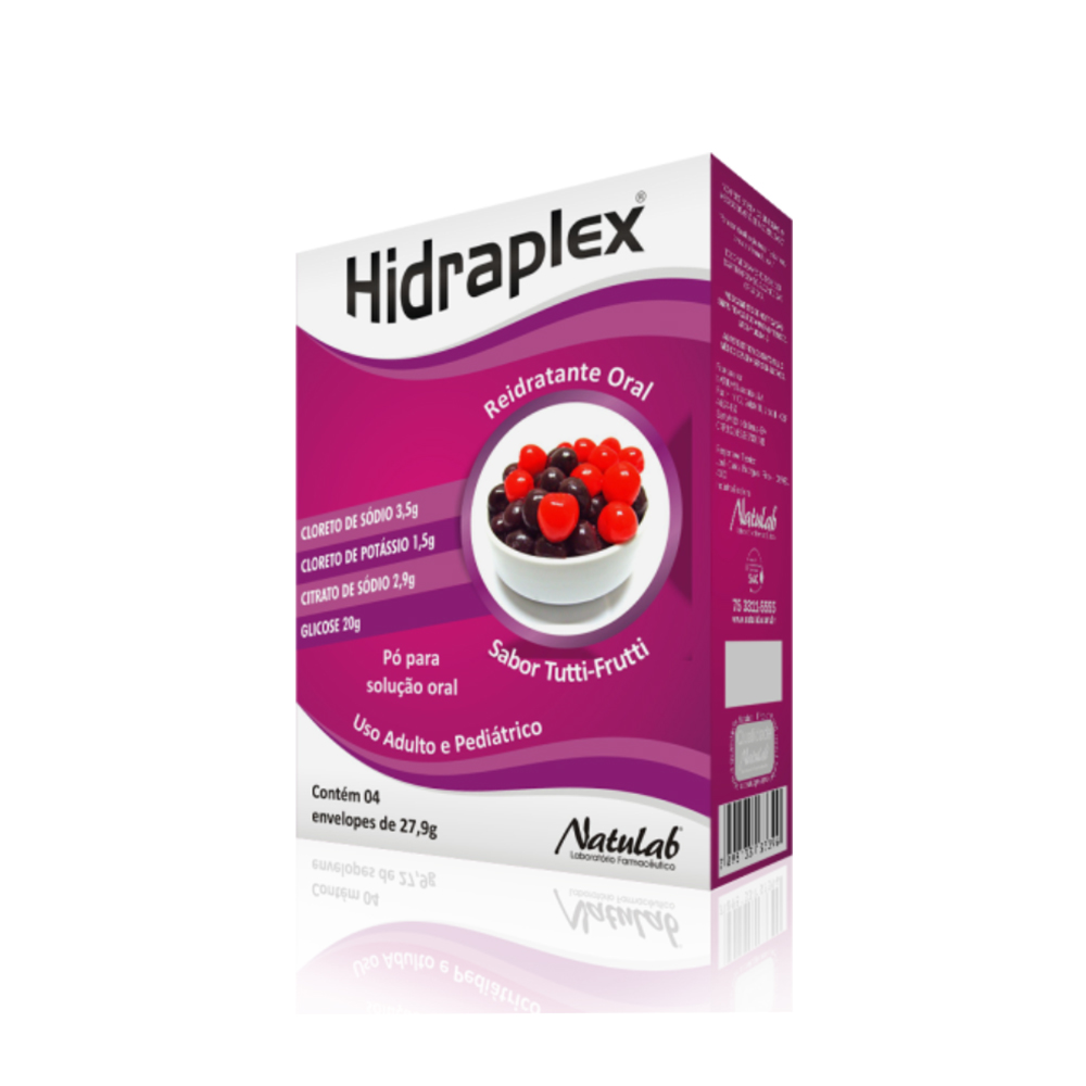 HIDRAPLEX PÓ REIDRATANTE TUTTI-FRUTTI 4 ENVELOPES DE 27,9G CADA ...