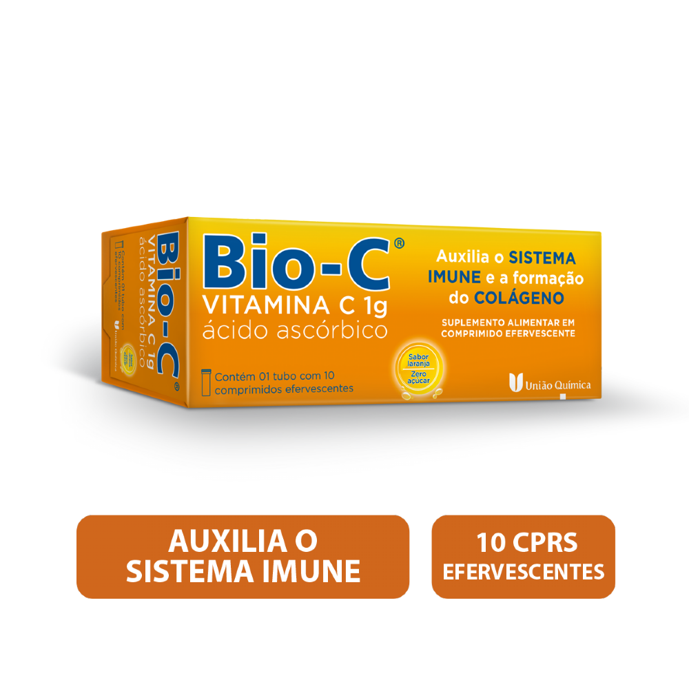 BIO-C EFERVESCENTE 1G 10 COMPRIMIDOS | Drogão Super