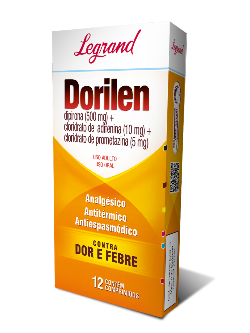 DORILEN 500MG + 10MG + 5MG 12 COMPRIMIDOS | Drogão Super