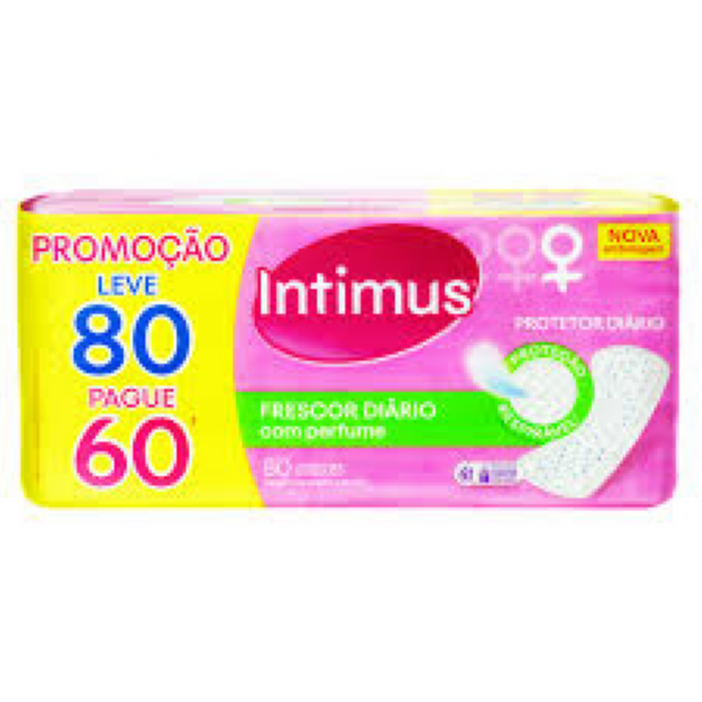 ABSORVENTE DIÁRIO INTIMUS DAYS SEM ABAS LEVE 80 E PAGUE 60 UNIDADES ...