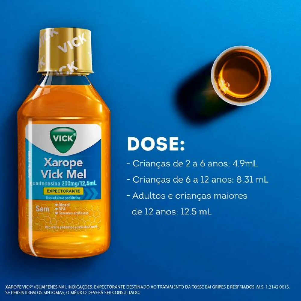 VICK XAROPE MEL 100ML | Drogão Super