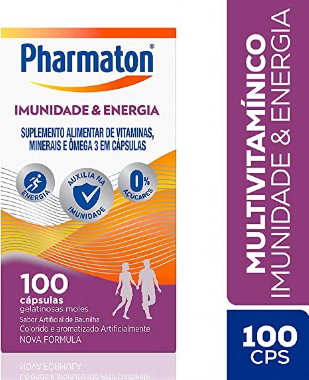 PHARMATON IMUNIDADE & ENERGIA 100 CÁPSULAS | Drogão Super