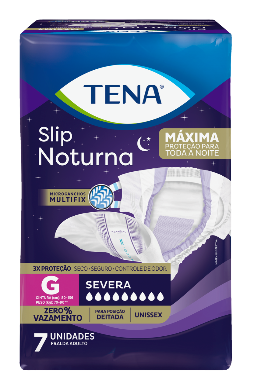 FRALDA GERIÁTRICA TENA SLIP NOTURNA TAMANHO G | Drogão Super