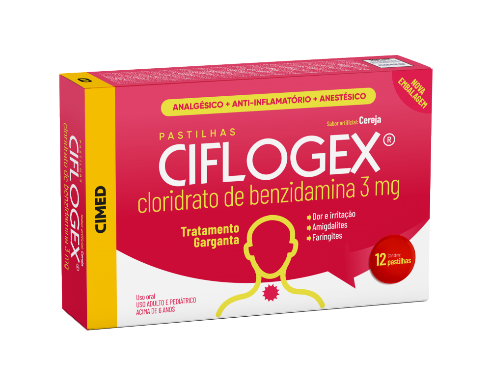 CIFLOGEX CEREJA 12 PASTILHAS | Drogão Super