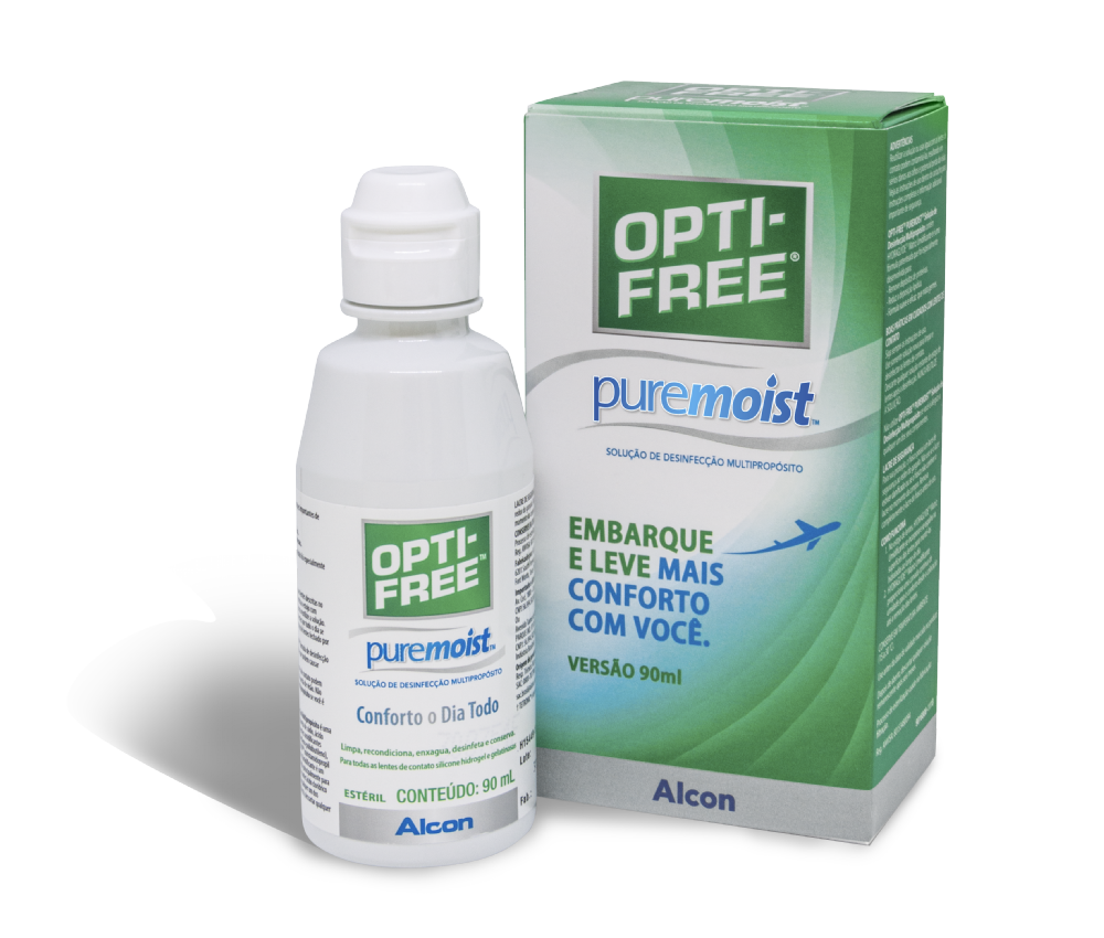 OPTI-FREE PURE MOIST 90 ml | Drogão Super
