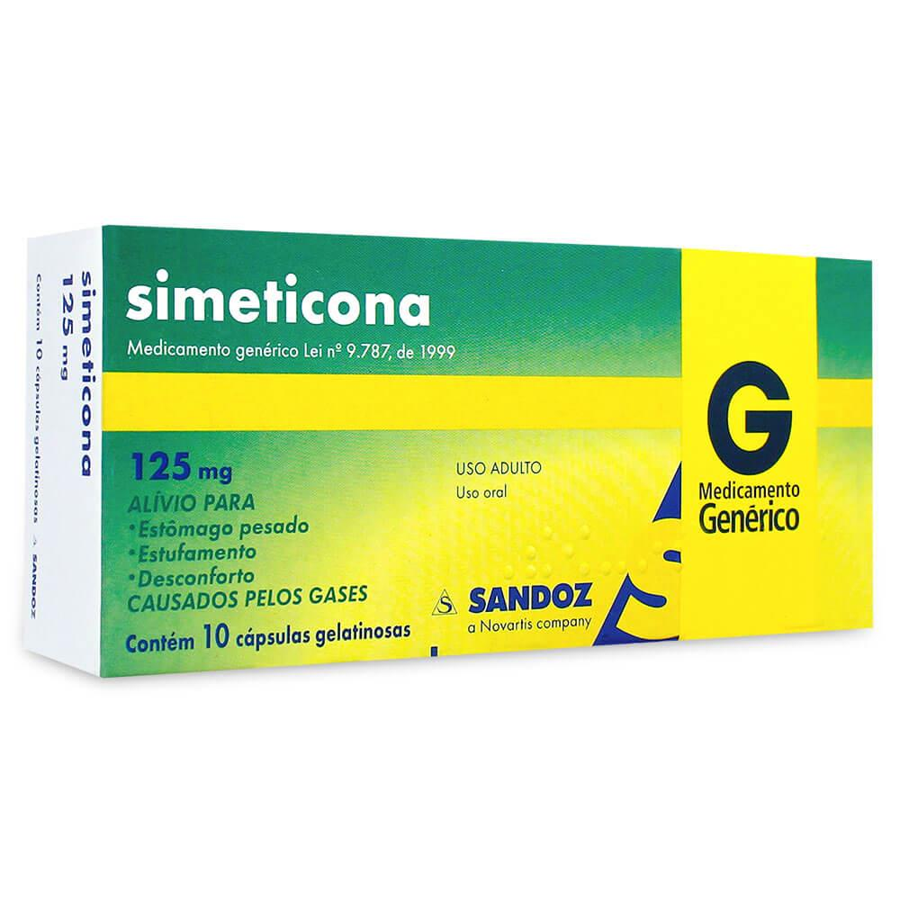 SIMETICONA 125MG 10 CÁPSULAS - Medley | Drogão Super