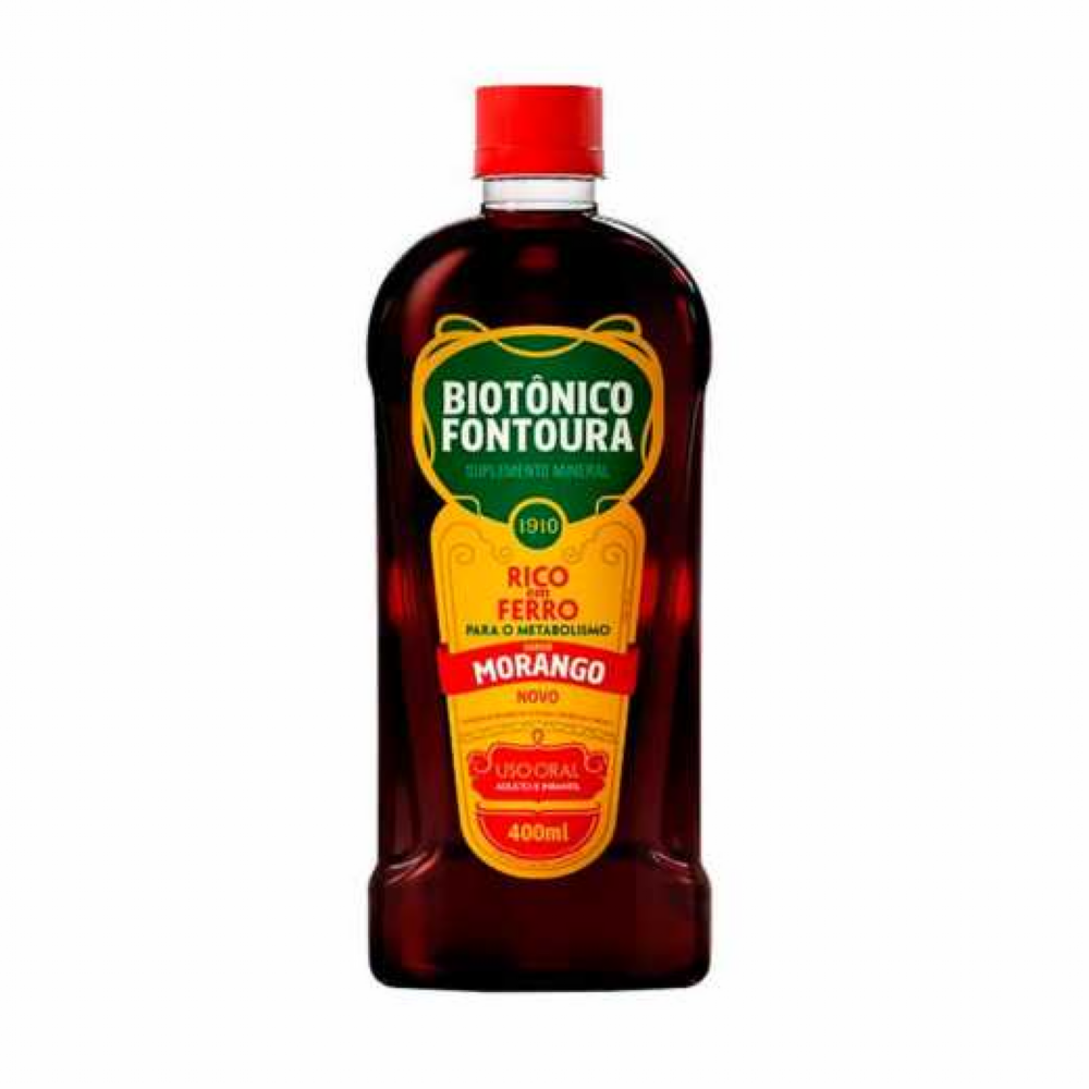 BIOTONICO FONTOURA MORANGO 400ML | Drogão Super