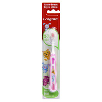 ESCOVA DENTAL INFANTIL COLGATE SMILES BARNEY EXTRA MACIA 0 2 ANOS ...