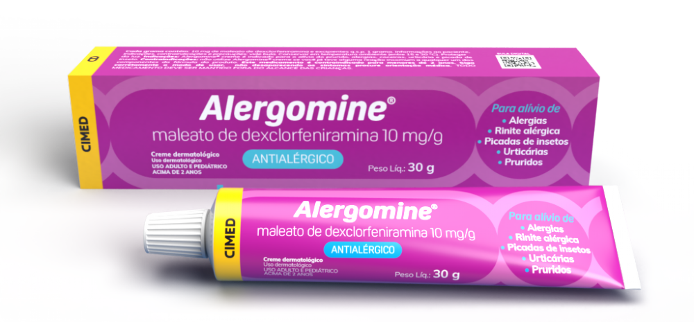 ALERGOMINE 10MG/G CREME BISNAGA 30G | Drogão Super