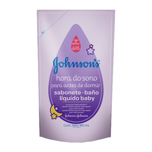SABONETE LÍQUIDO INFANTIL JOHNSON’S BABY HORA DO SONO REFIL 180ML ...