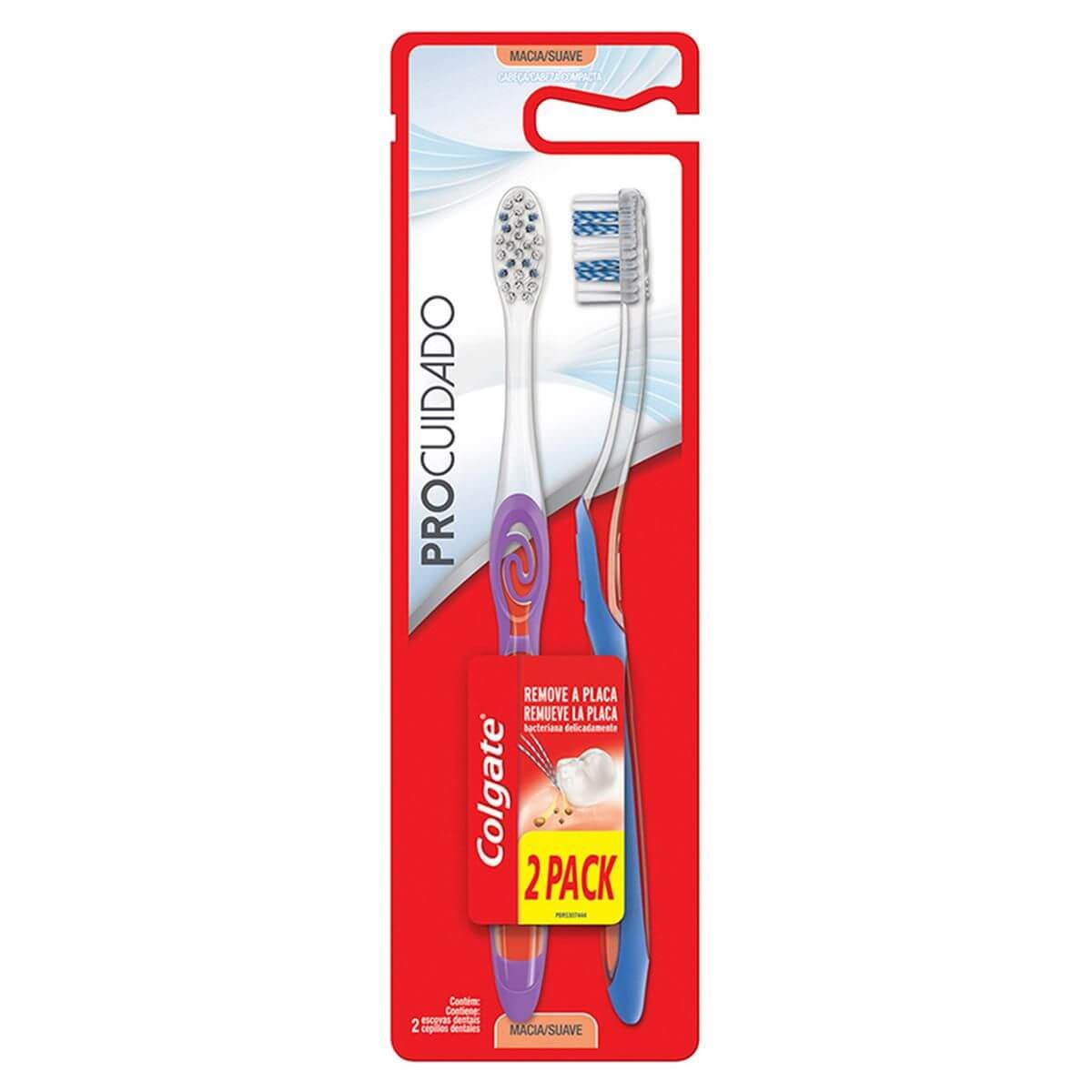 ESCOVA DENTAL COLGATE PRO CUIDADO 2 UNIDADES | Drogão Super