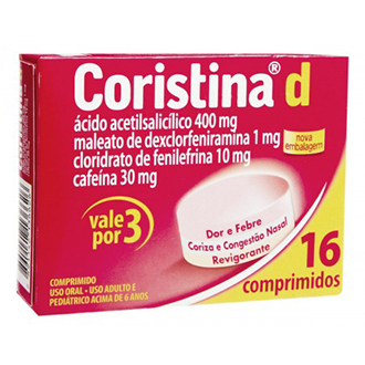 CORISTINA D 16 COMPRIMIDOS | Drogão Super