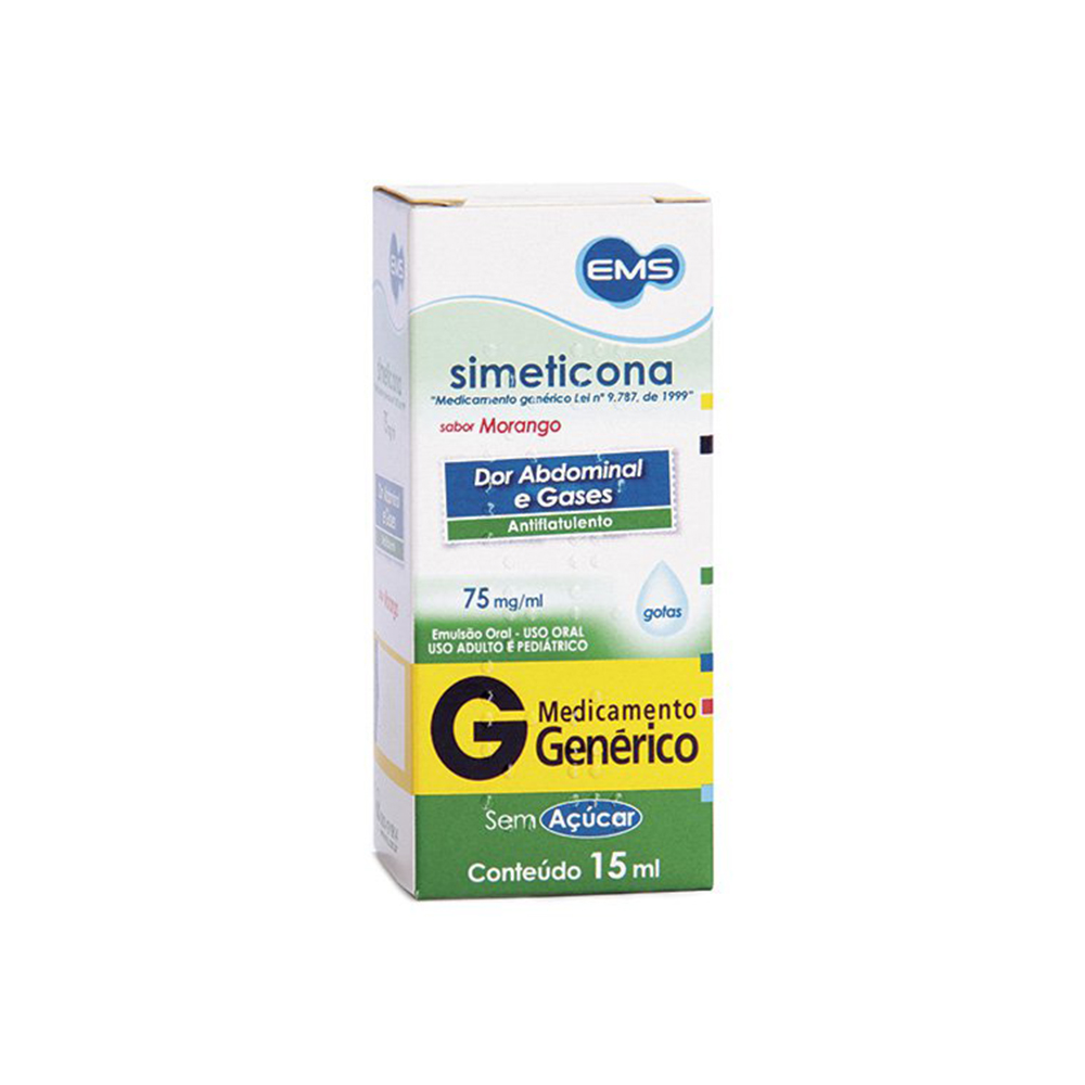 SIMETICONA GENERICO 75MG/ML 15ML GOTAS BIOSINTETICA EMS | Drogão Super