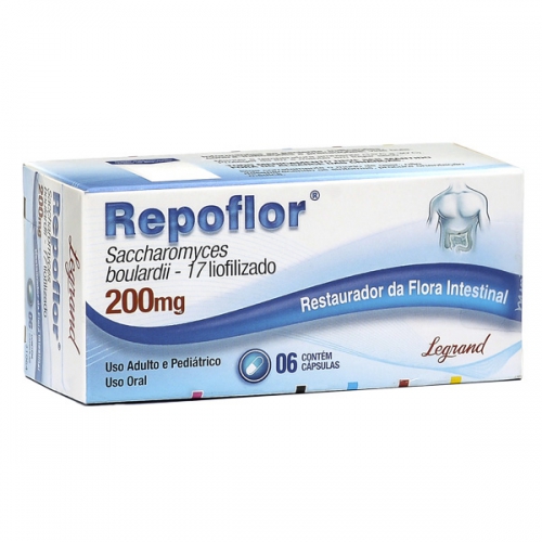 REPOFLOR 200MG 6 CÁPSULAS | Drogão Super