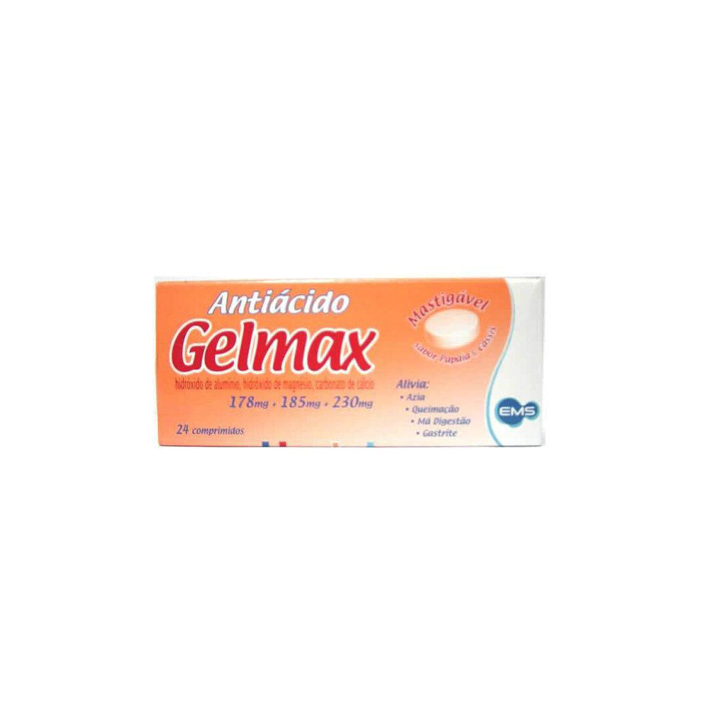 GELMAX PAPAIA & CASSIS 24 COMPRIMIDOS | Drogão Super