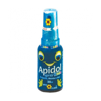 SPRAY PRÓPOLIS APIS FLORA APIDOL KIDS MEL E MENTA 30ML | Drogão Super