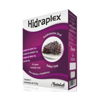 HIDRAPLEX REIDRATANTE ORAL UVA PÓ 4 ENVELOPES | Drogão Super