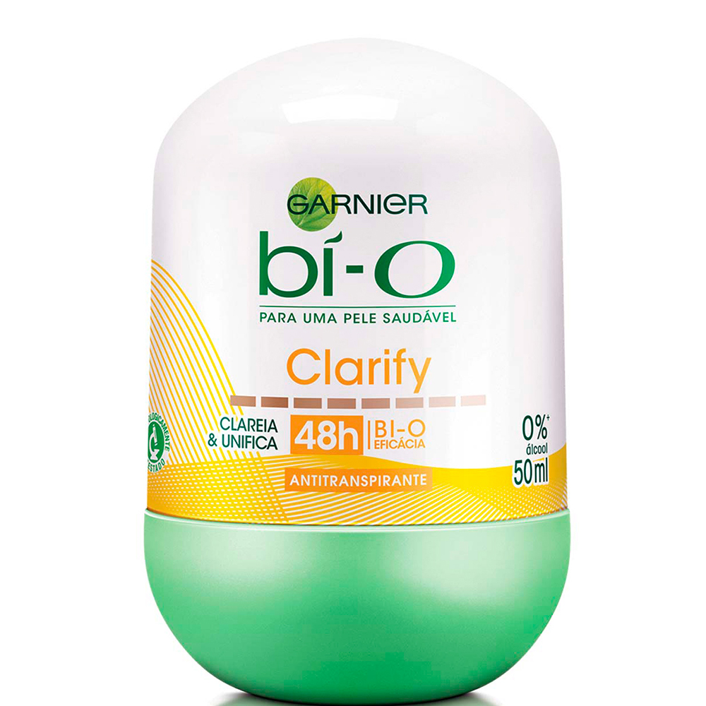 DESODORANTE ROLL ON GARNIER BÍ-O CLARIFY FEMININO 50ML | Drogão Super
