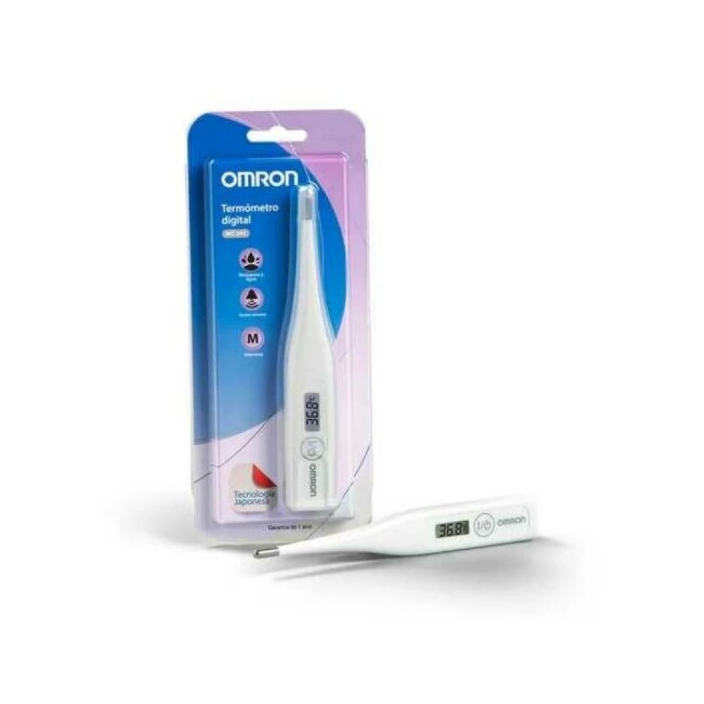 TERMÔMETRO CLÍNICO DIGITAL OMRON COM BATERIA SUBSTITUÍVEL MC-246 BRV ...