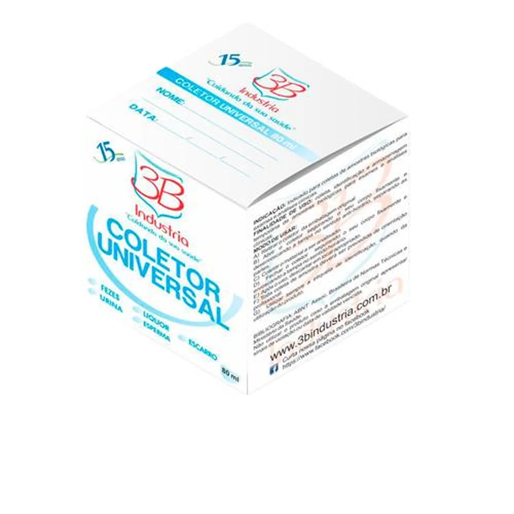 COLETOR UNIVERSAL 3B 80ML | Drogão Super