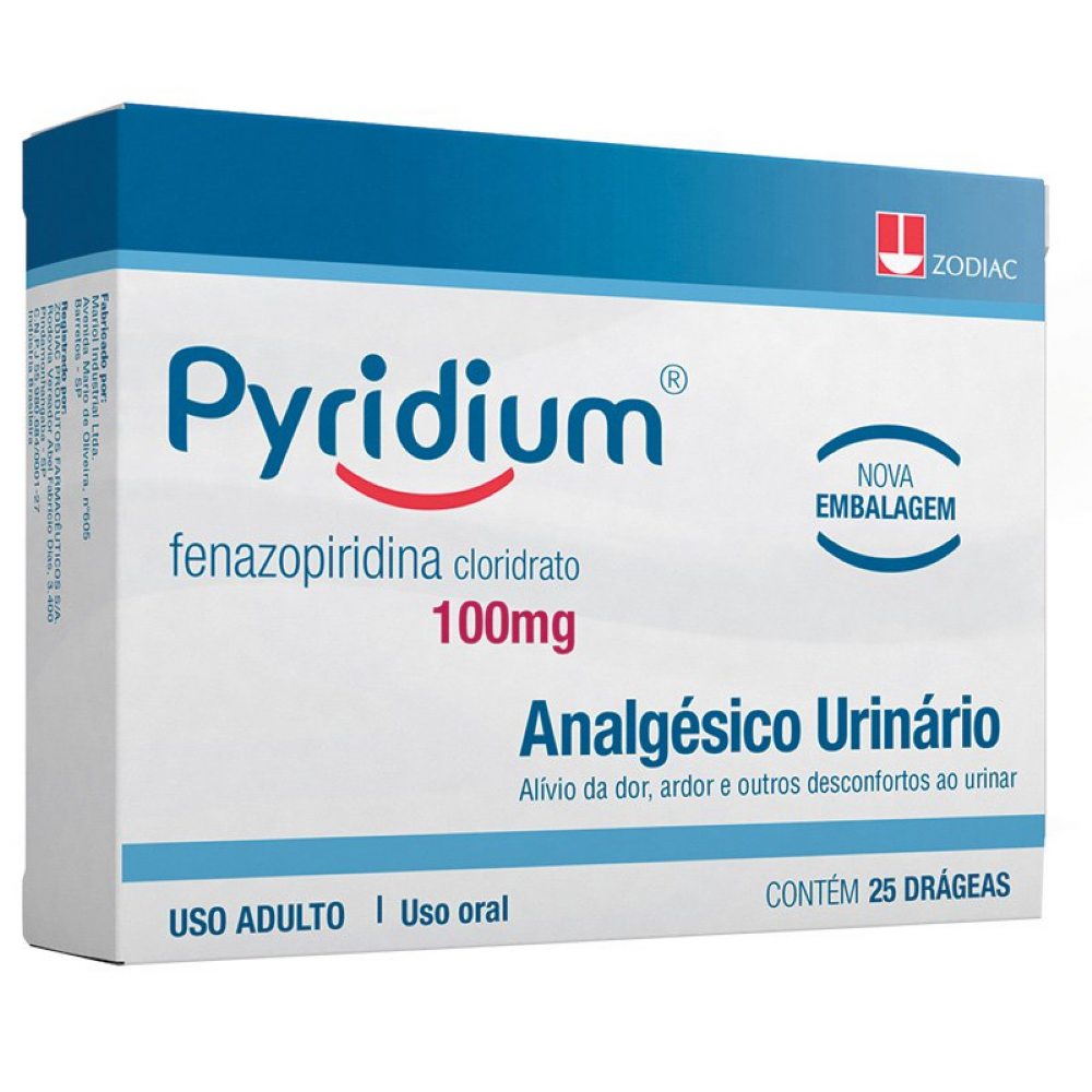 PYRIDIUM 100MG 25 DRÁGEAS | Drogão Super