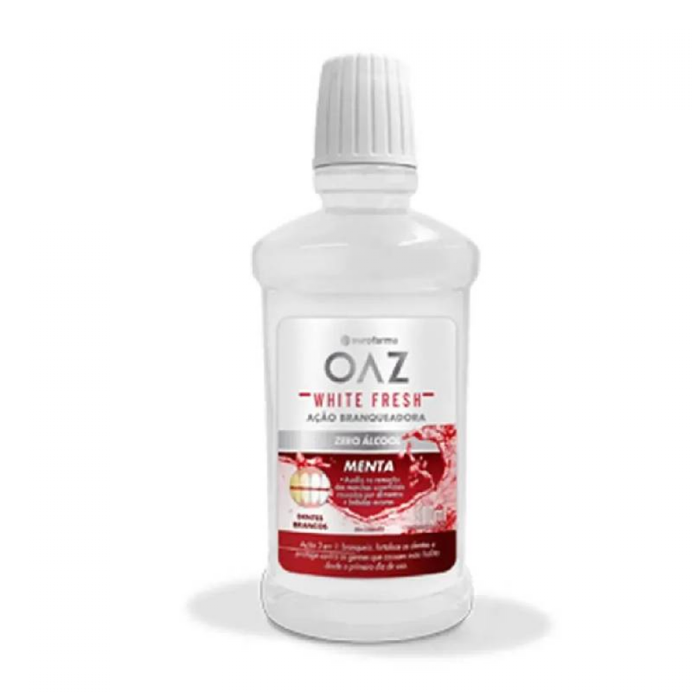 OAZ ENXAGUANTE BUCAL WHITE FRESH 500ML | Drogão Super