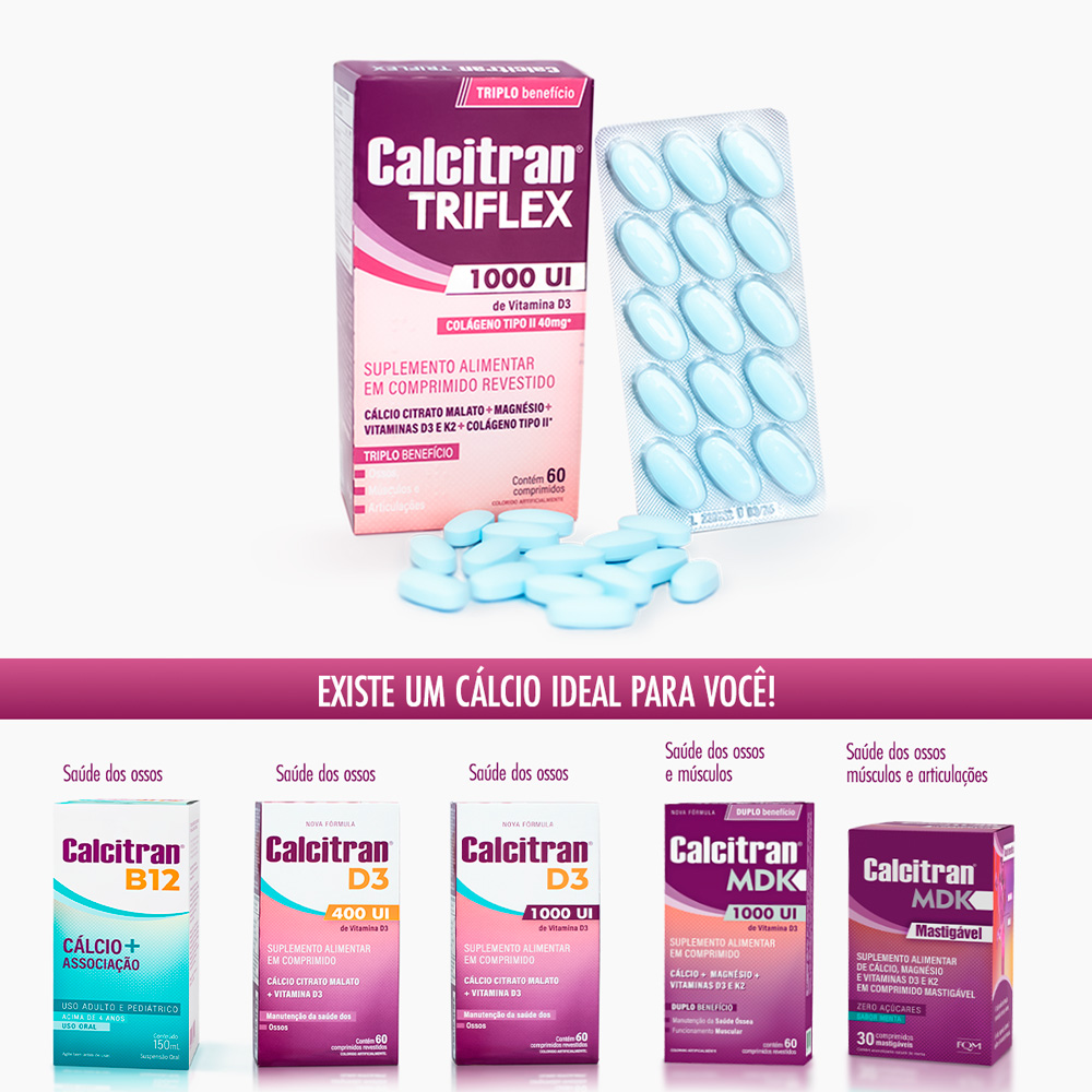 CALCITRAN TRIFLEX 60 COMPRIMIDOS | Drogão Super