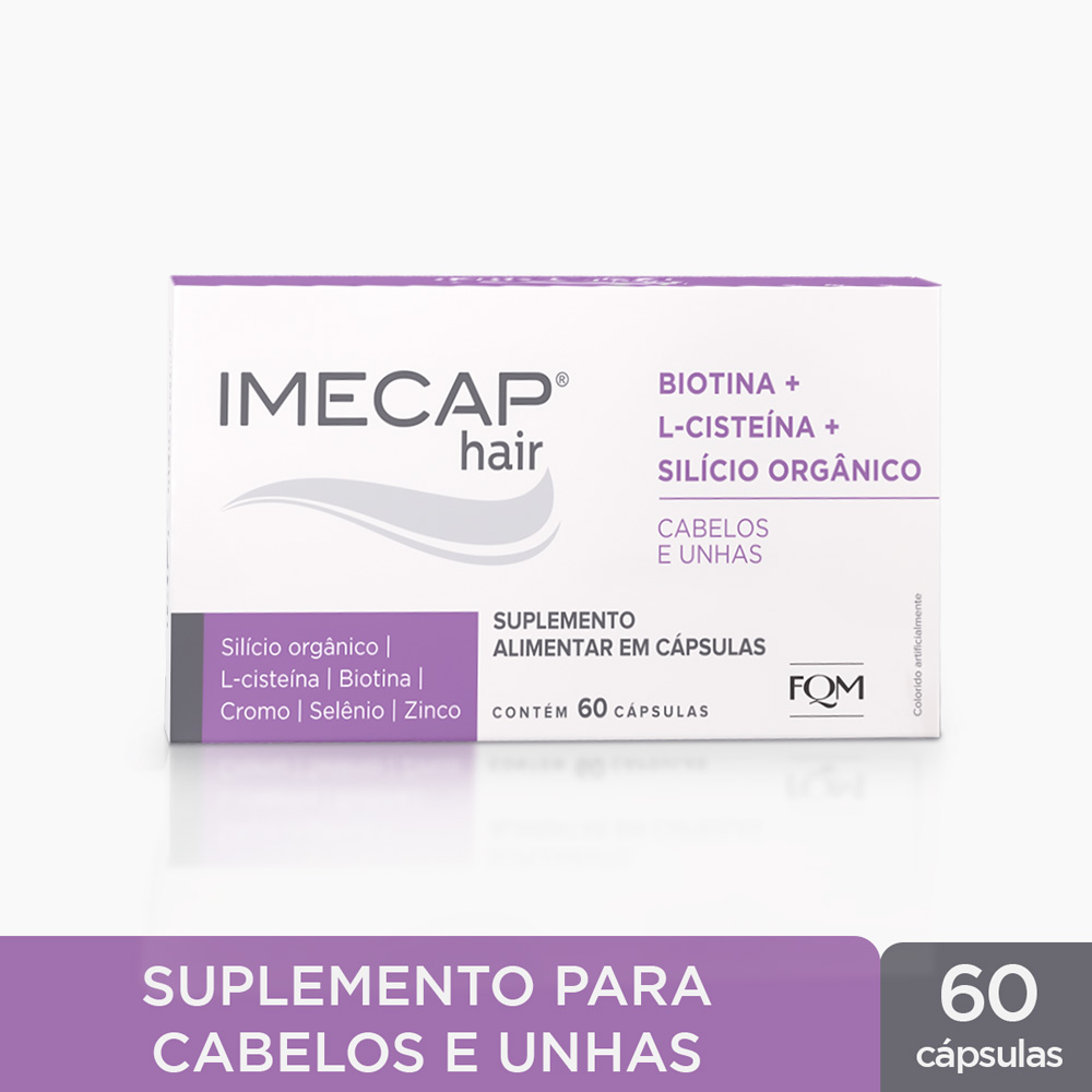 IMECAP HAIR SILICIO ORGANICO 60 CÁPSULAS | Drogão Super