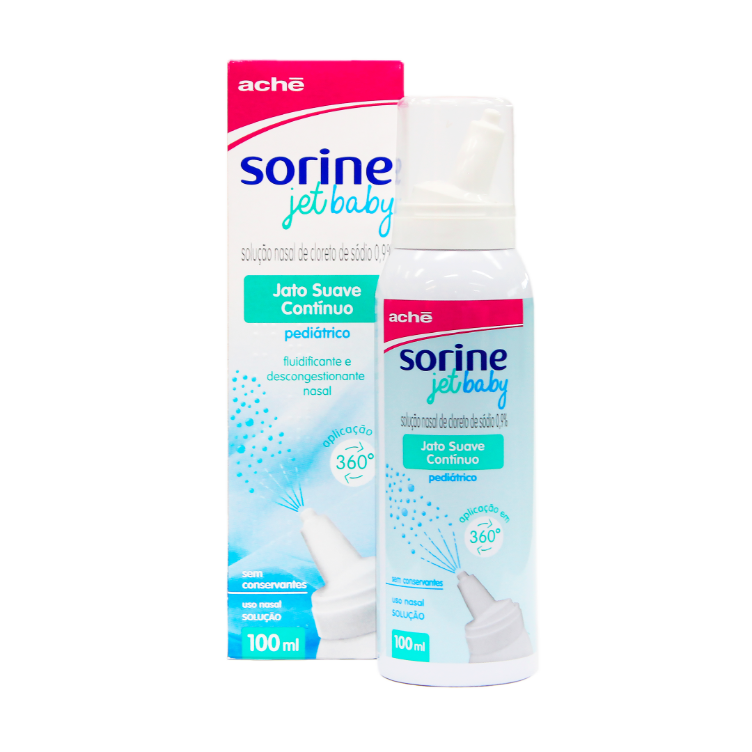 SORINE INFANTIL JET BABY 0,9% SOLUÇÃO NASAL JATO SUAVE CONTÍNUO COM ...